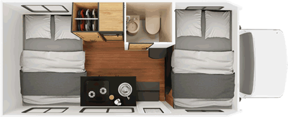 Compact Plus 19' RV Rental | Cruise America